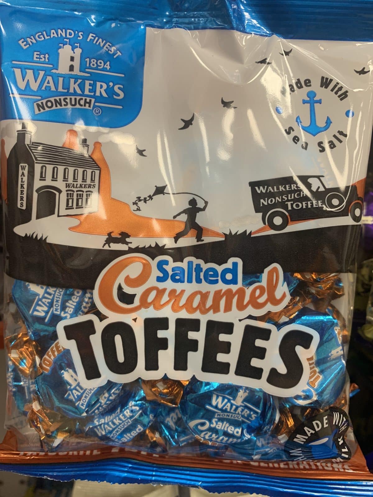 Walkers Salted Caramel Toffees 150g – Village Bake Shop